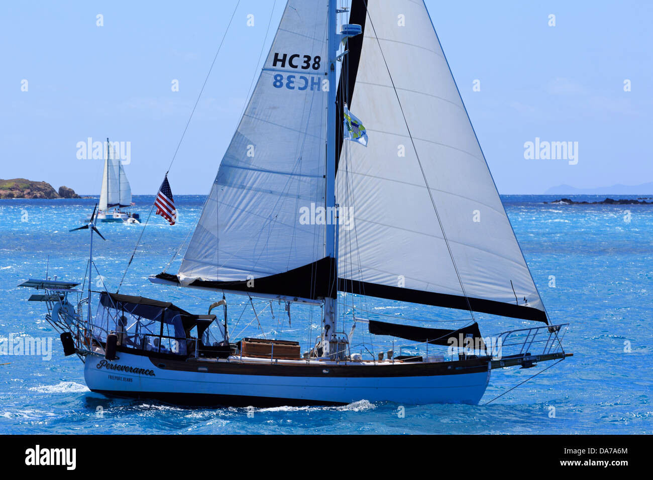 Caribbean sailing yacht hi-res stock photography and images - Alamy
