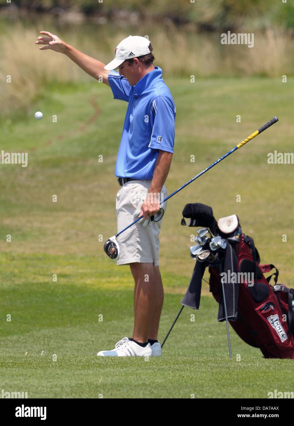 July 5, 2013 - U.S. - Greg Sorber -- Patrick Beyhan drops a ball after ...