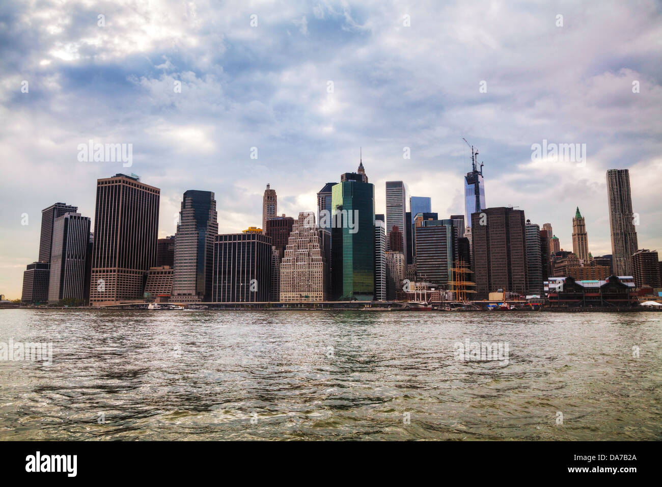 New York City cityscape on a cloudy day Stock Photo - Alamy