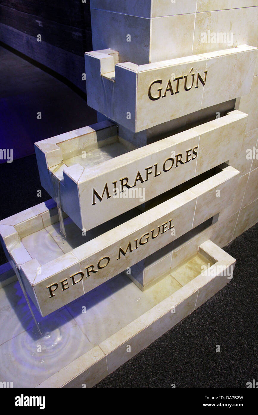 Panama Canal Visitor Center at Panama City. Replica of the Goethals ...