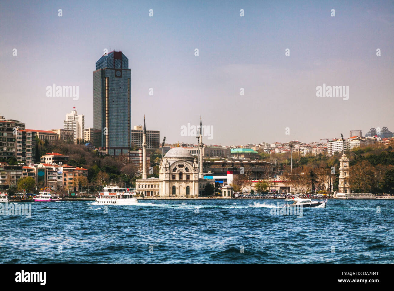 Istanbul cityscape with Nusretiye Mosque Stock Photo - Alamy