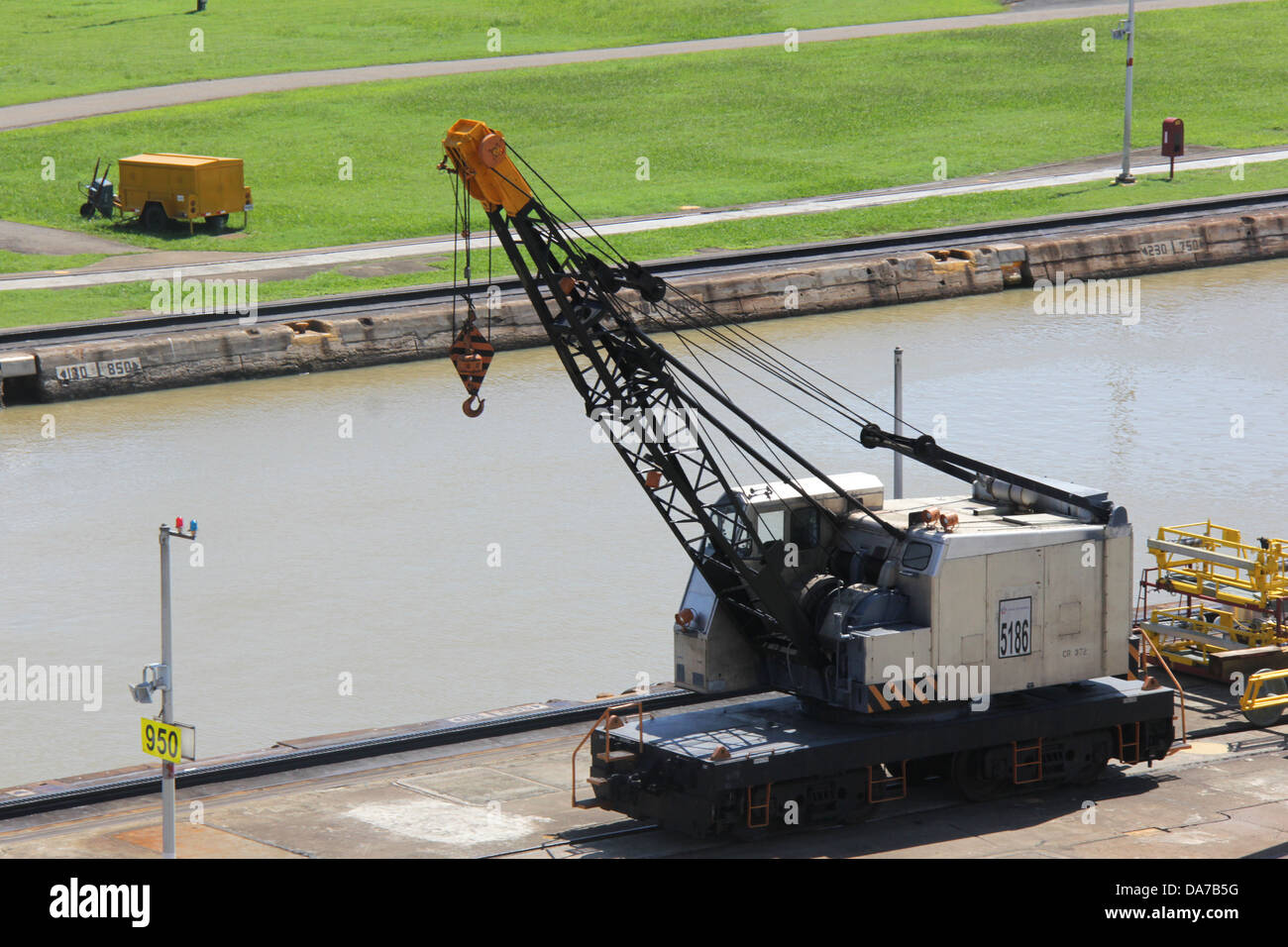 Heavy lift crane rail wagon hi-res stock photography and images - Alamy