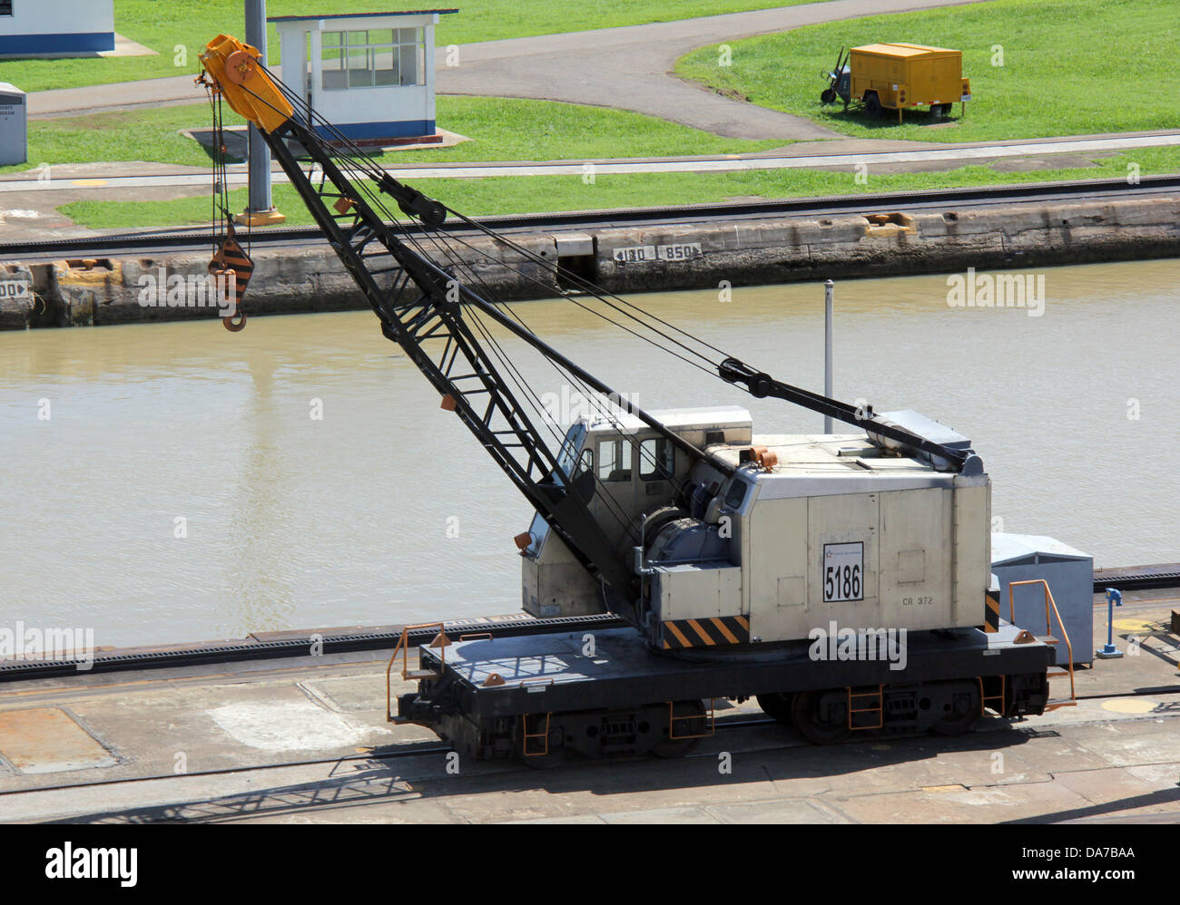 Heavy lift crane rail wagon hi-res stock photography and images - Alamy