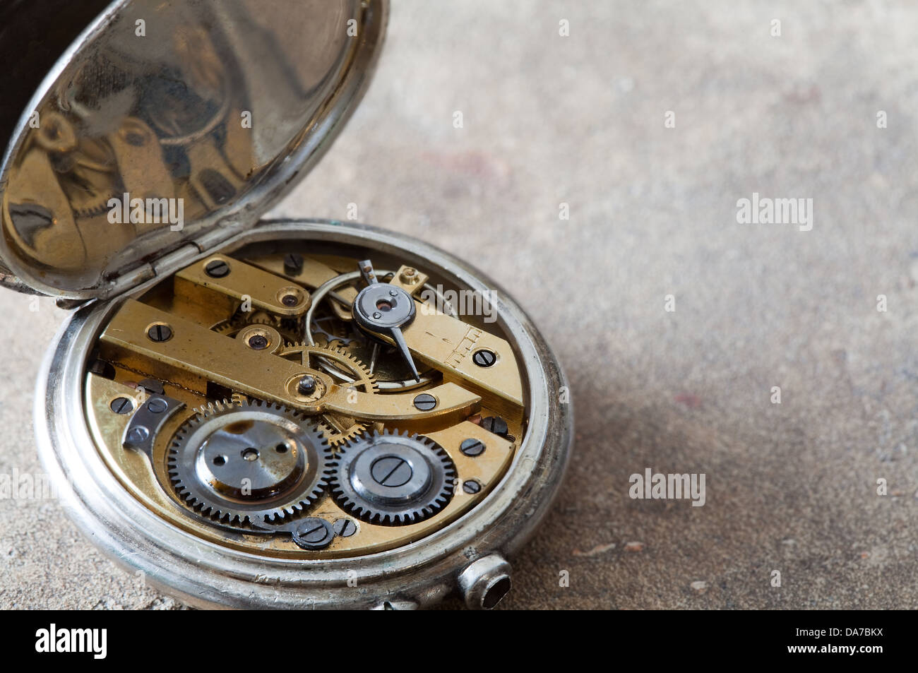 Antique pocket watches with visible jewels inside Stock Photo - Alamy
