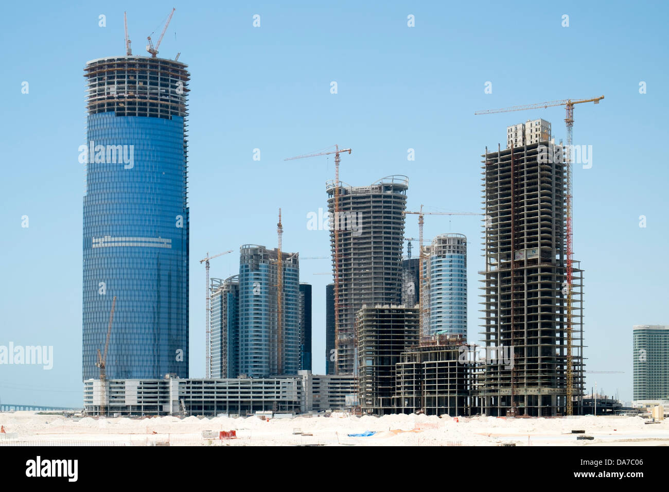 Many high rise buildings under construction on Al Reem Island new ...