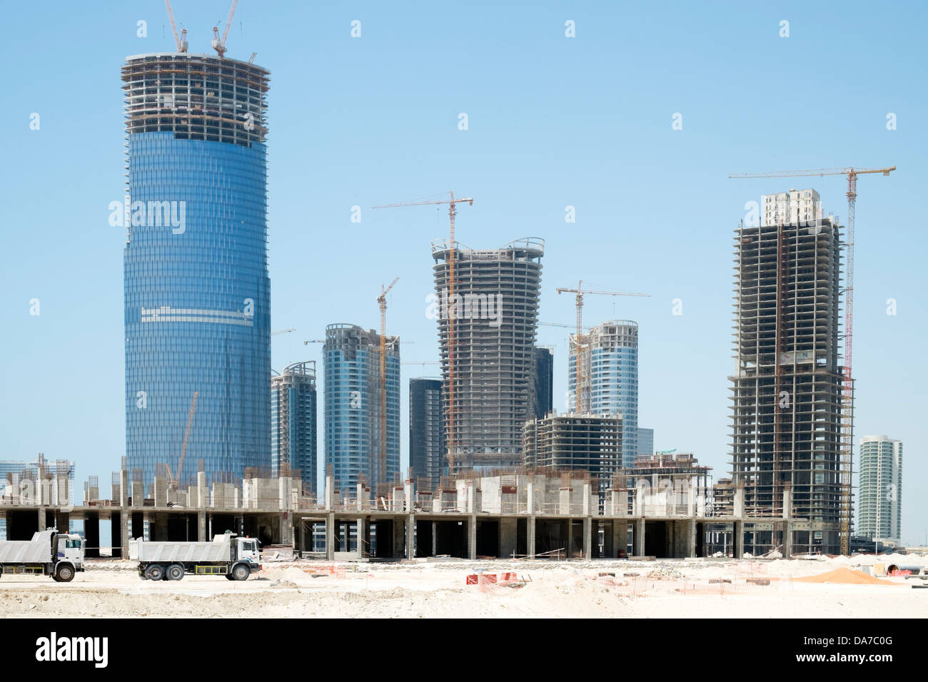Many high rise buildings under construction on Al Reem Island new ...