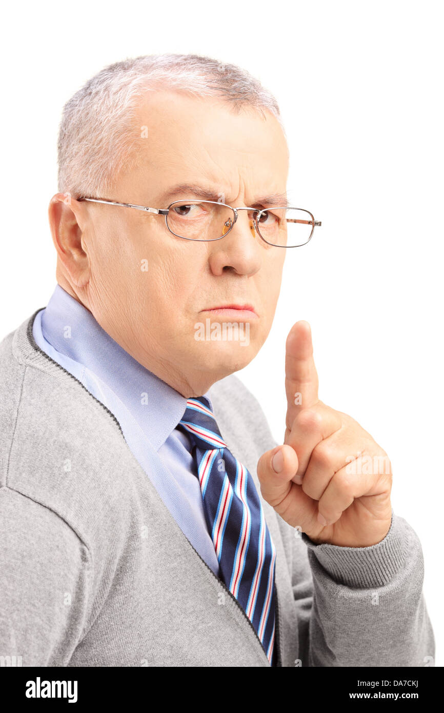 Grumpy mature hi-res stock photography and images - Alamy