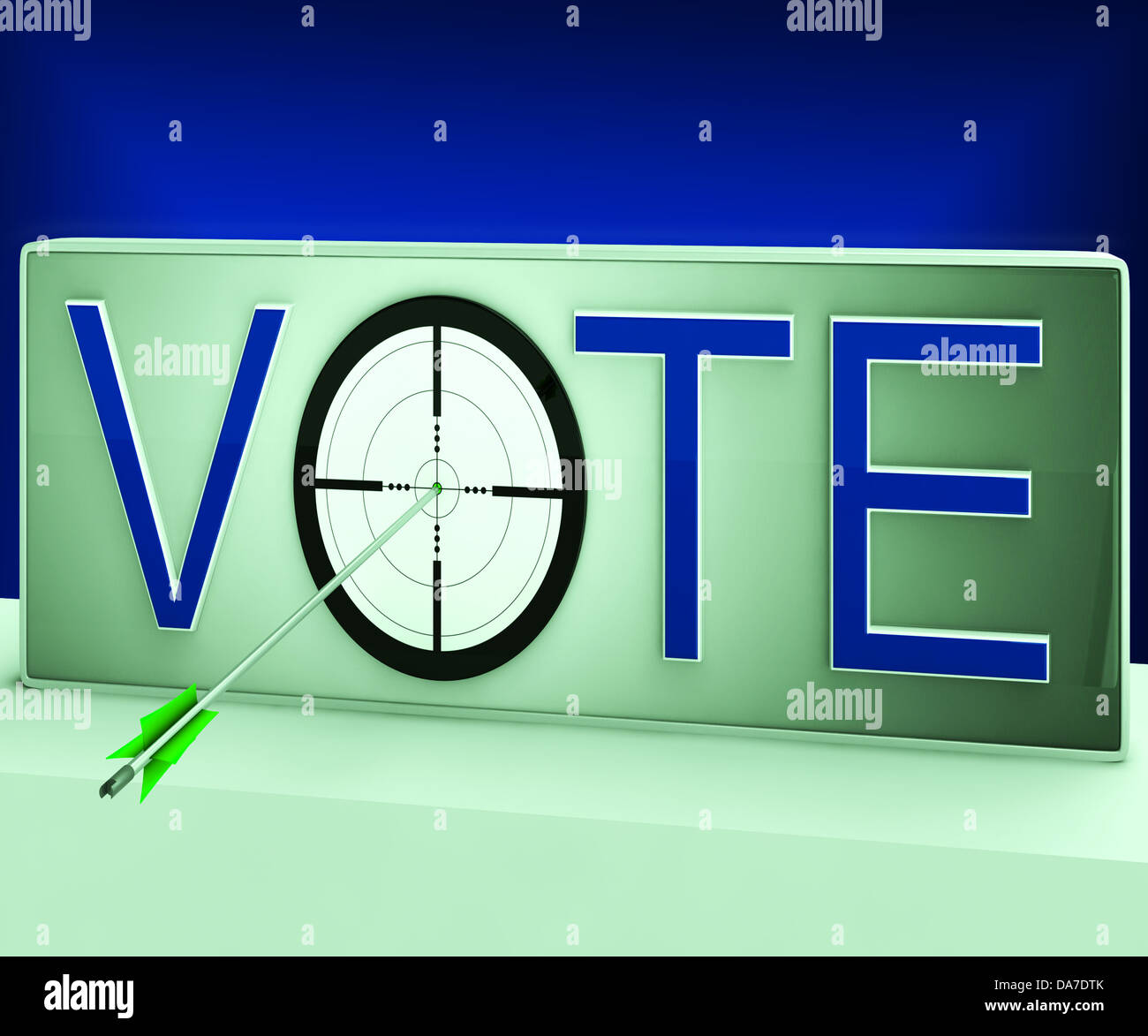 Vote Target Meaning Evaluation Poll Election Choice Stock Photo - Alamy