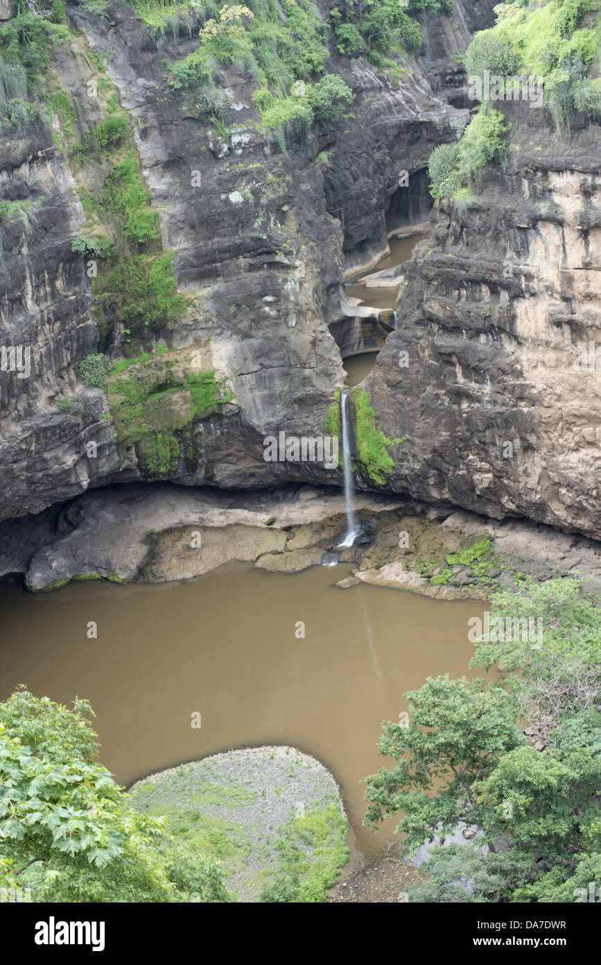 Water fall at the extreme end of the ravine on the south-eastern side ...