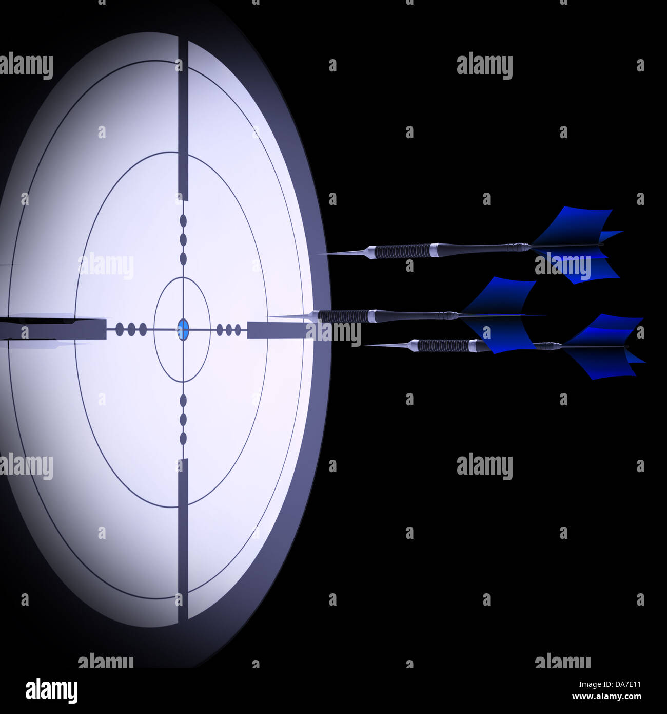 Arrows Aiming Target Showing Archery Skills And Abilities Stock Photo ...