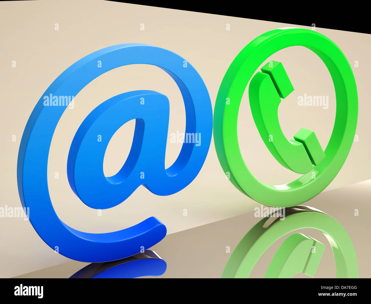 At Phone Sign Meaning Contact Web And Mobile Stock Photo - Alamy
