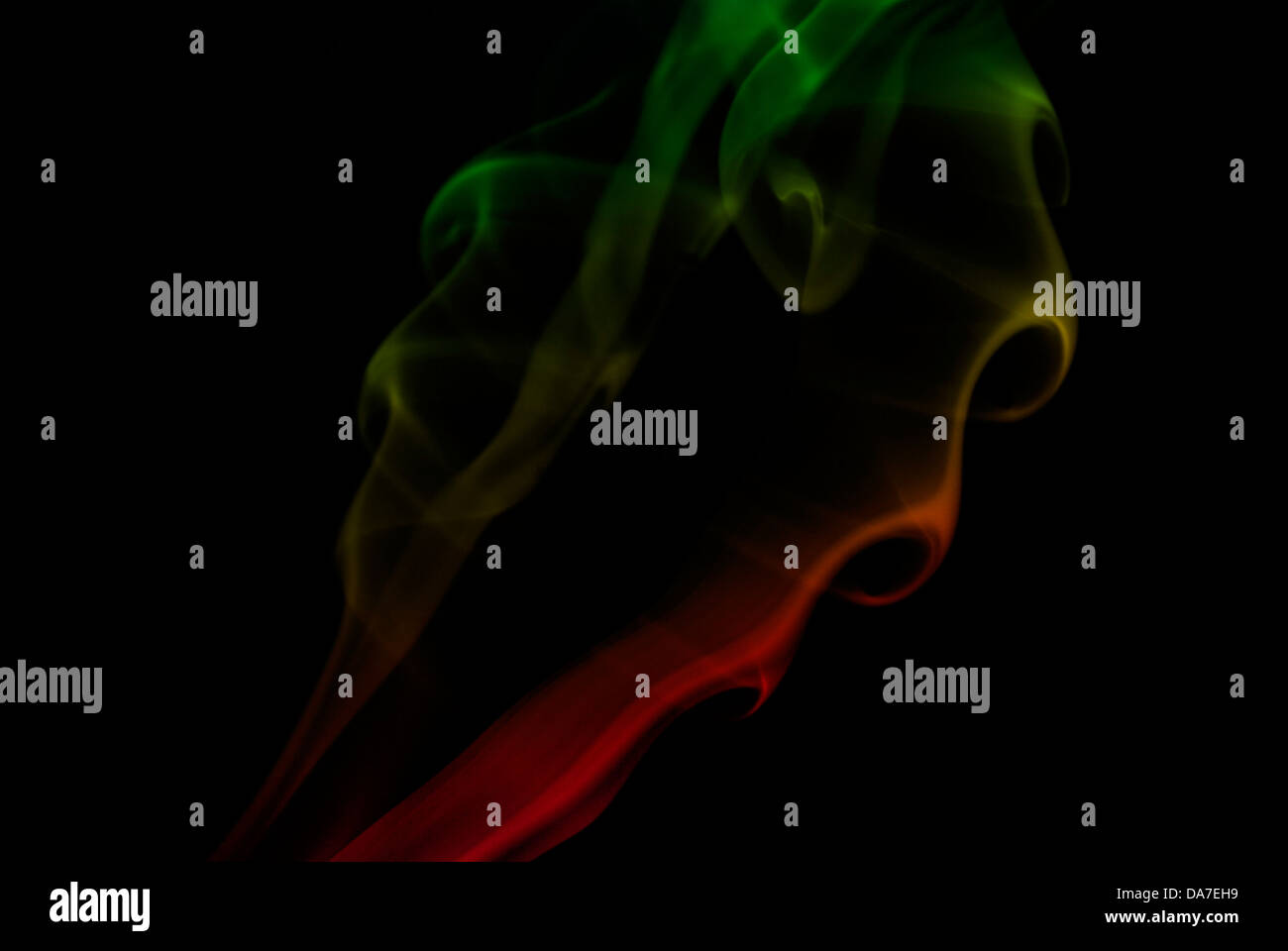 Colored sensitive abstract incense smoke Stock Photo - Alamy
