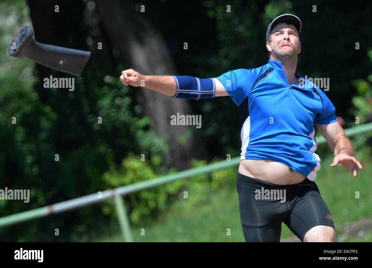 Rubber boot throwing hi-res stock photography and images - Alamy