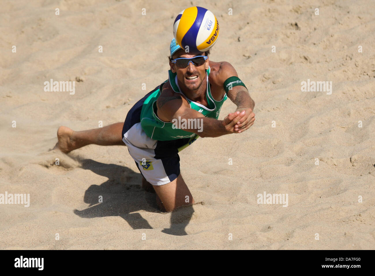 Stare Jablonki, Poland. 6th July, 2013. Beach Volleyball World ...