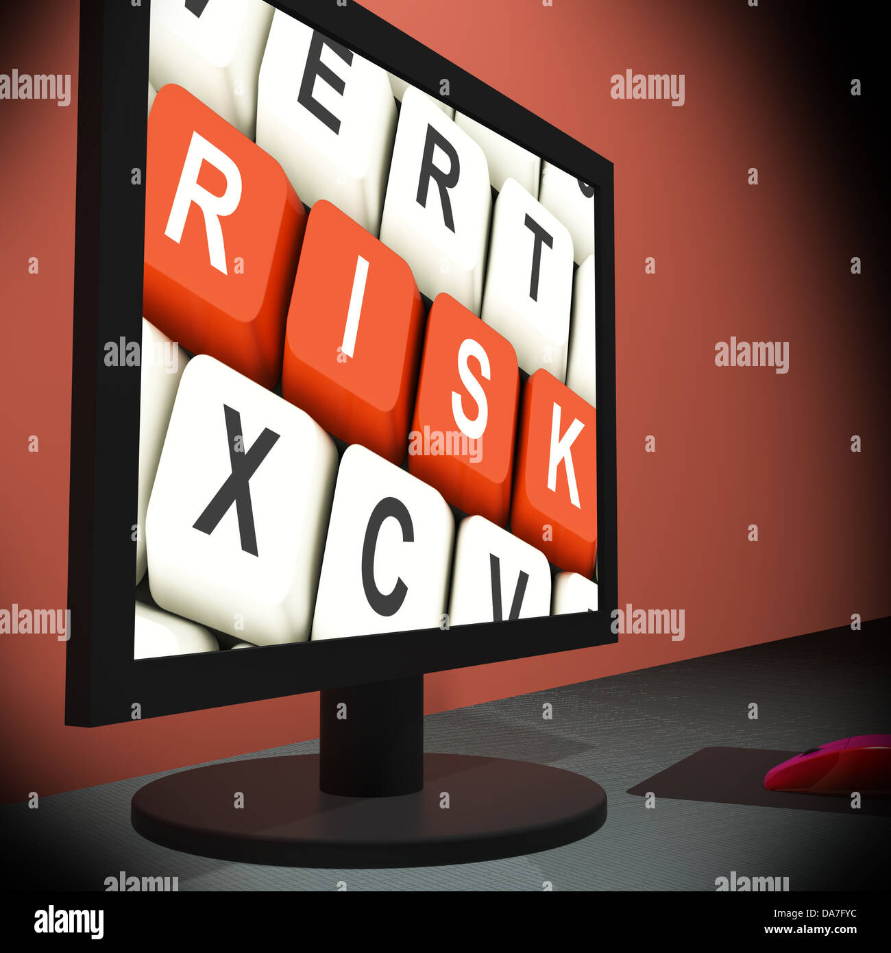 Risk On Monitor Shows Unstable Situation Or Dangerous Stock Photo - Alamy Risk On Monitor Shows Unstable Situation Or Dangerous Stock Photo - Alamy