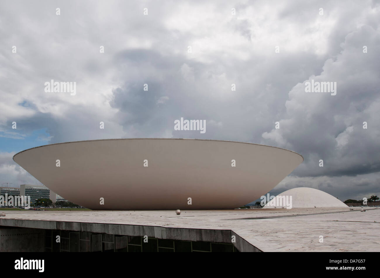 Semi-spheres - part of the Brazilian national congress building in ...