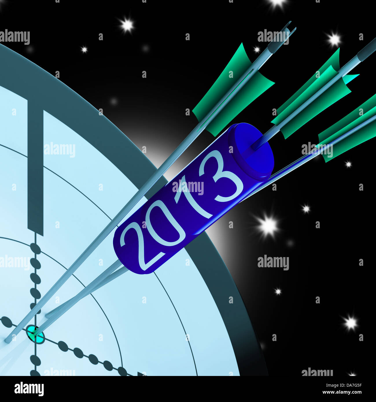 2013 Future Projection Target Showing Forward Planning Stock Photo - Alamy