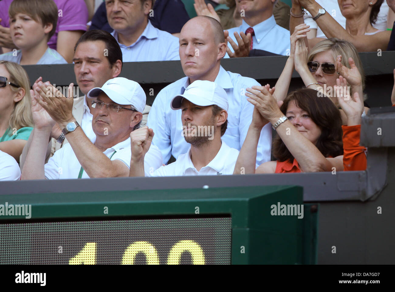 Richard lisicki coach father sabine hi-res stock photography and images ...