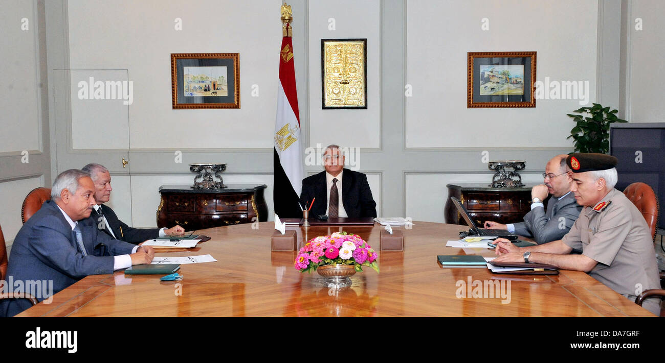 Cairo, Egypt. 6th July, 2013. A handout picture released by the ...