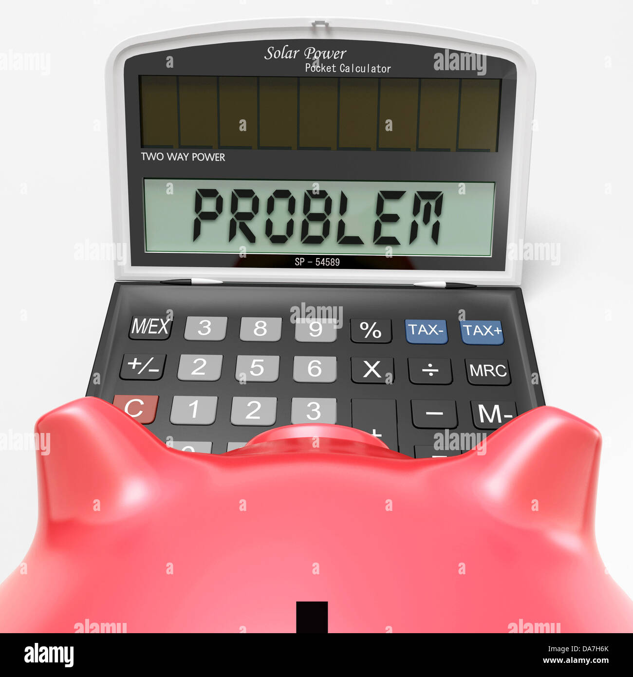 Problem Calculator Showing Solving Questions With Solutions Stock Photo ...