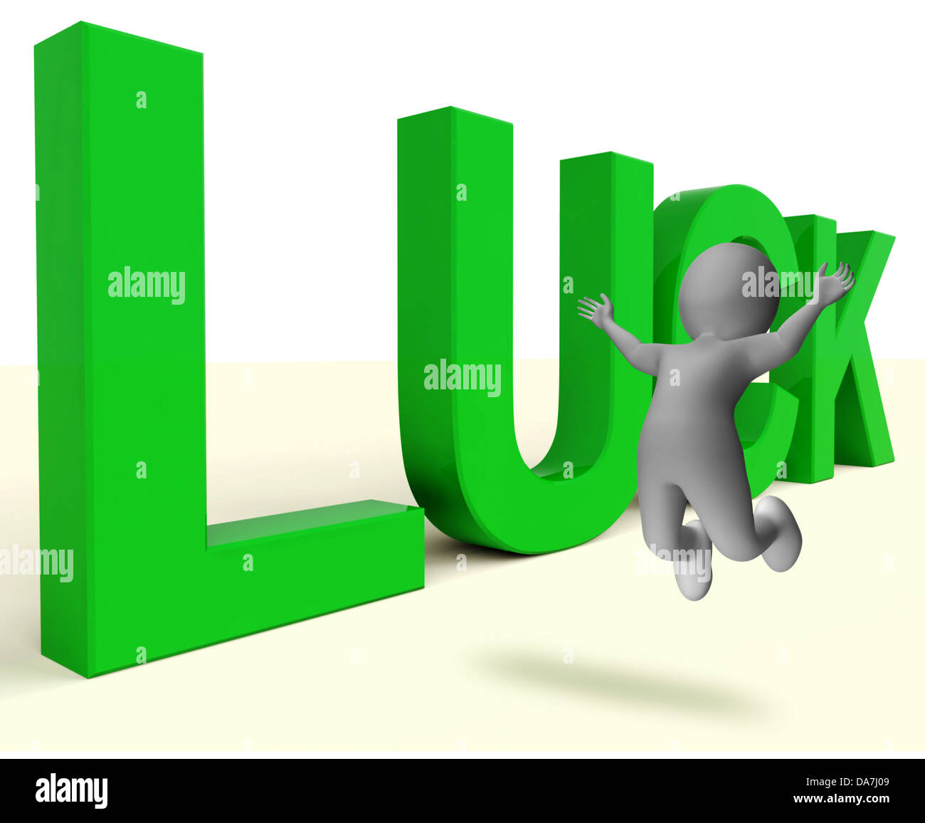 Luck Word Showing Risk Fortunes And Chance Stock Photo - Alamy