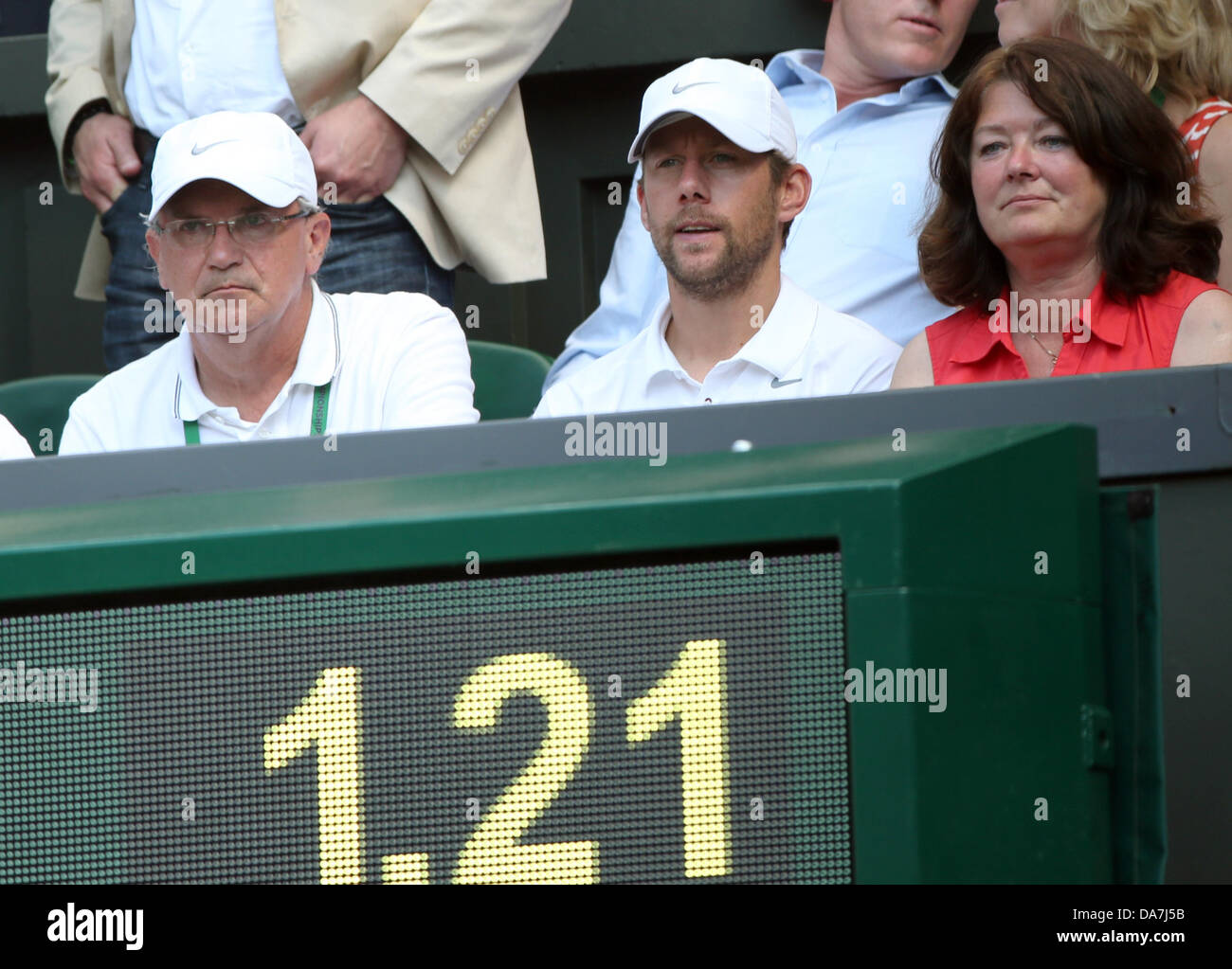Richard lisicki coach father sabine hi-res stock photography and images ...