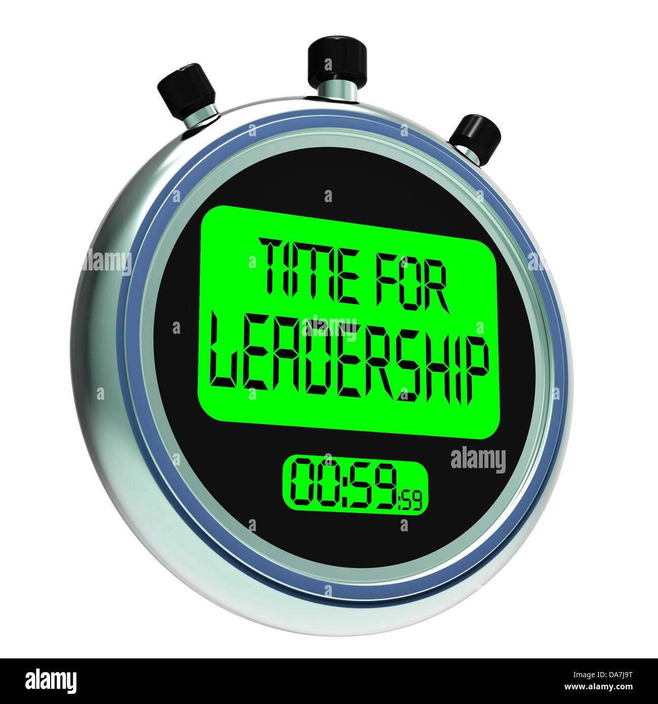 Time For Leadership Message Showing Management And Achievement Stock ...