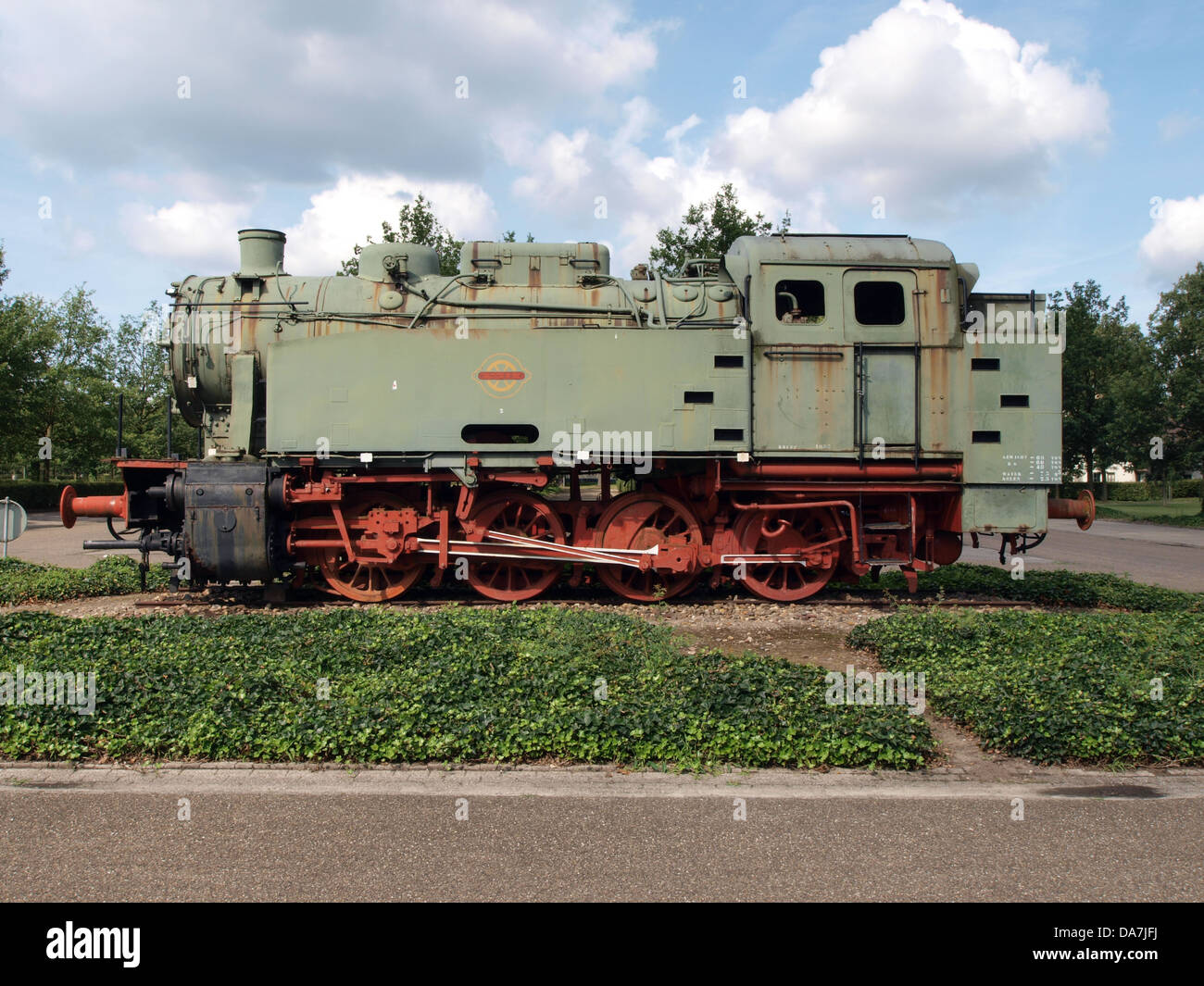 A photograph of the 1953 Krupp 4-axle tender locomotive D777, preserved ...