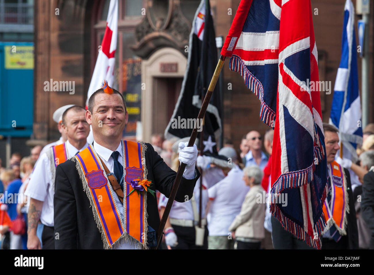 6th July 2013 Glasgow, Scotland, UK The annual Orange Walk [Loyal ...