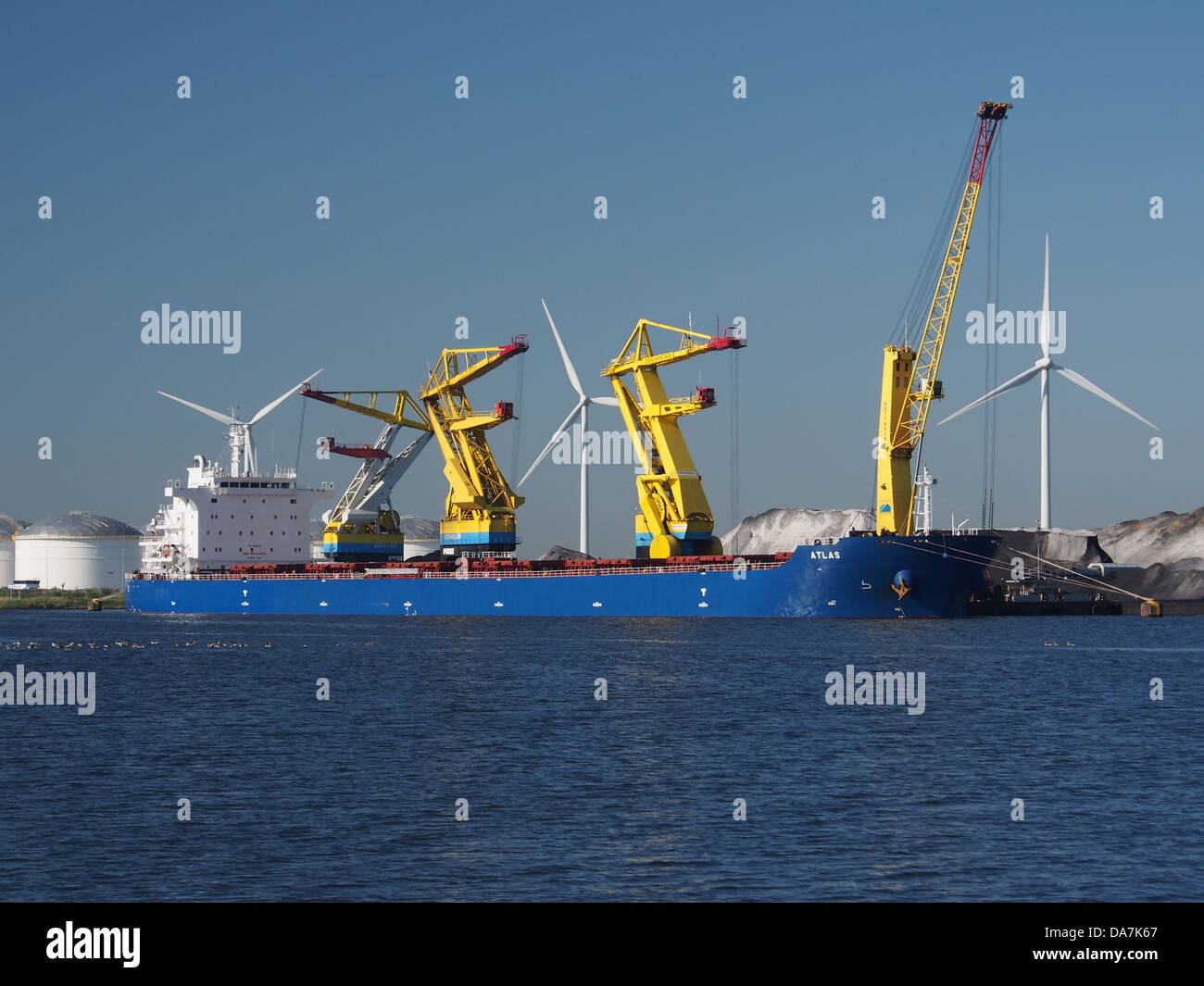 The ATLAS (IMO 9642368) is a large container ship, identified by its ...