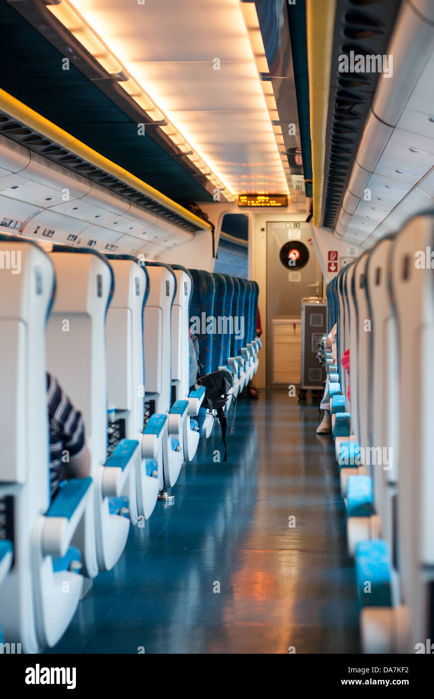 inside of the modern train Stock Photo - Alamy
