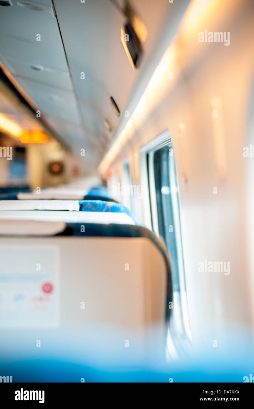 inside of the modern train Stock Photo - Alamy