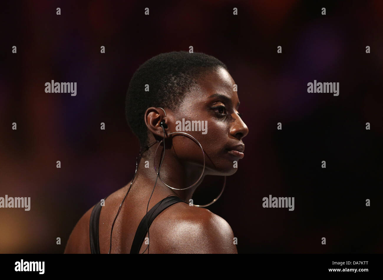British singer, choreographer and jury member Nikeata Thompson stands ...