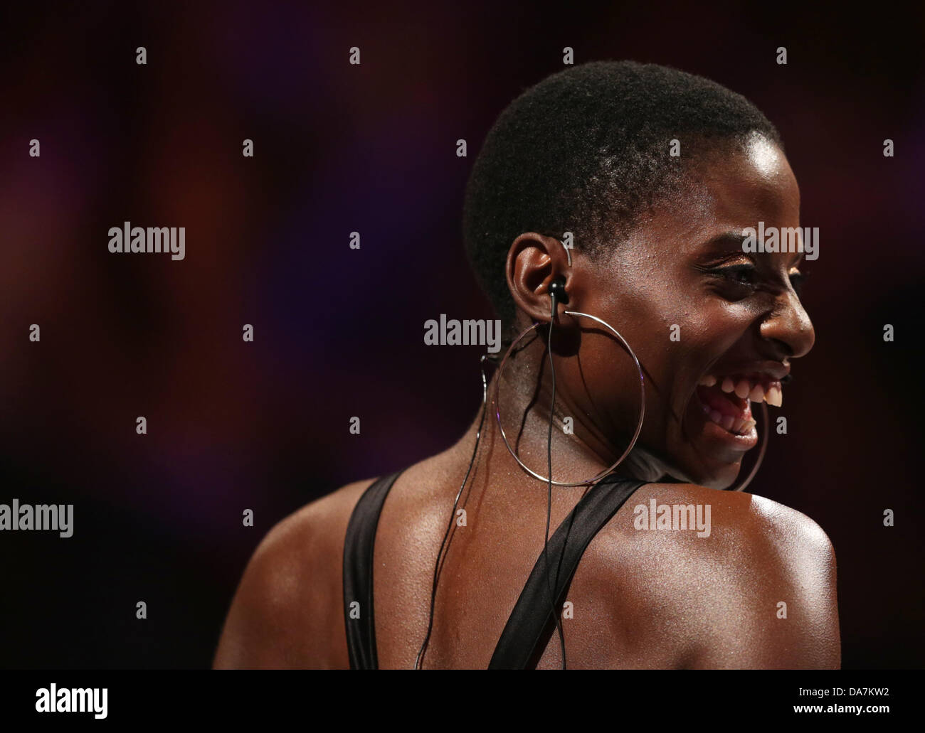 British singer, choreographer and jury member Nikeata Thompson stands ...