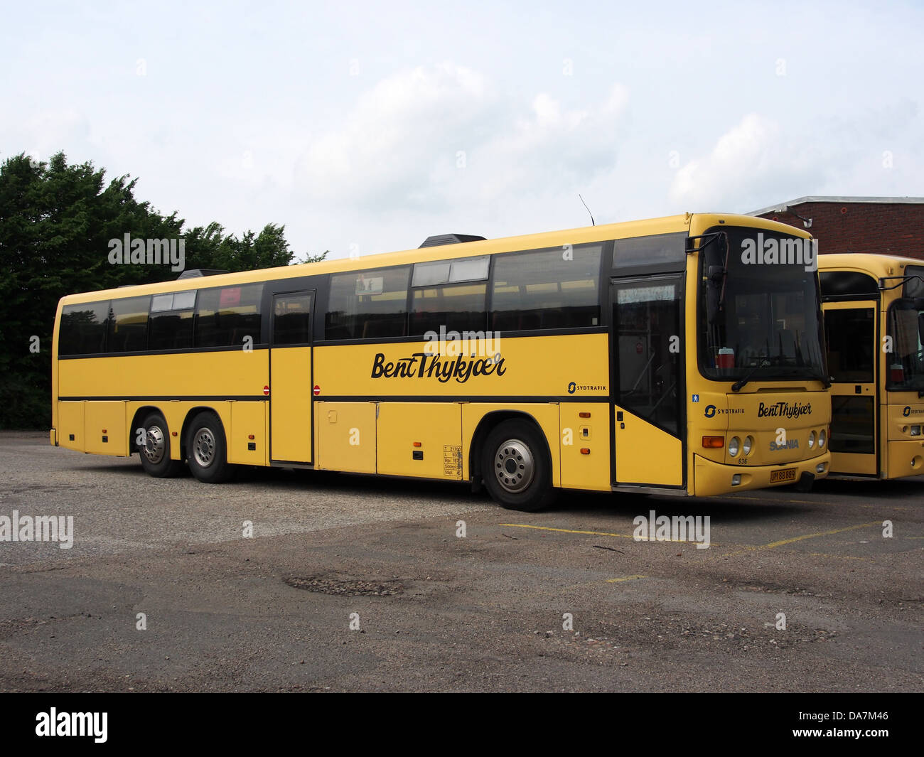 A photograph capturing buses in Vejle, Denmark, with SCANIA buses ...