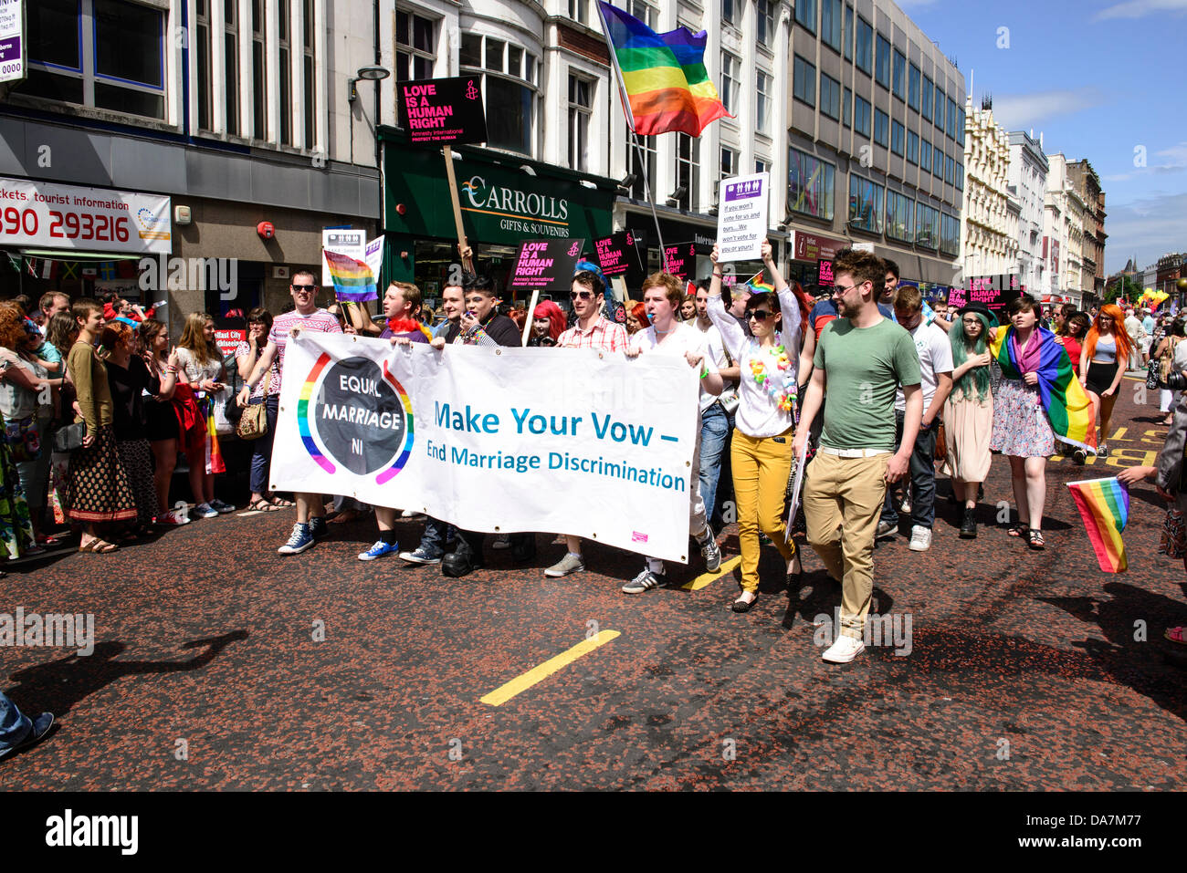 belfast gay pride nortehern ireland 2013 Stock Photo - Alamy