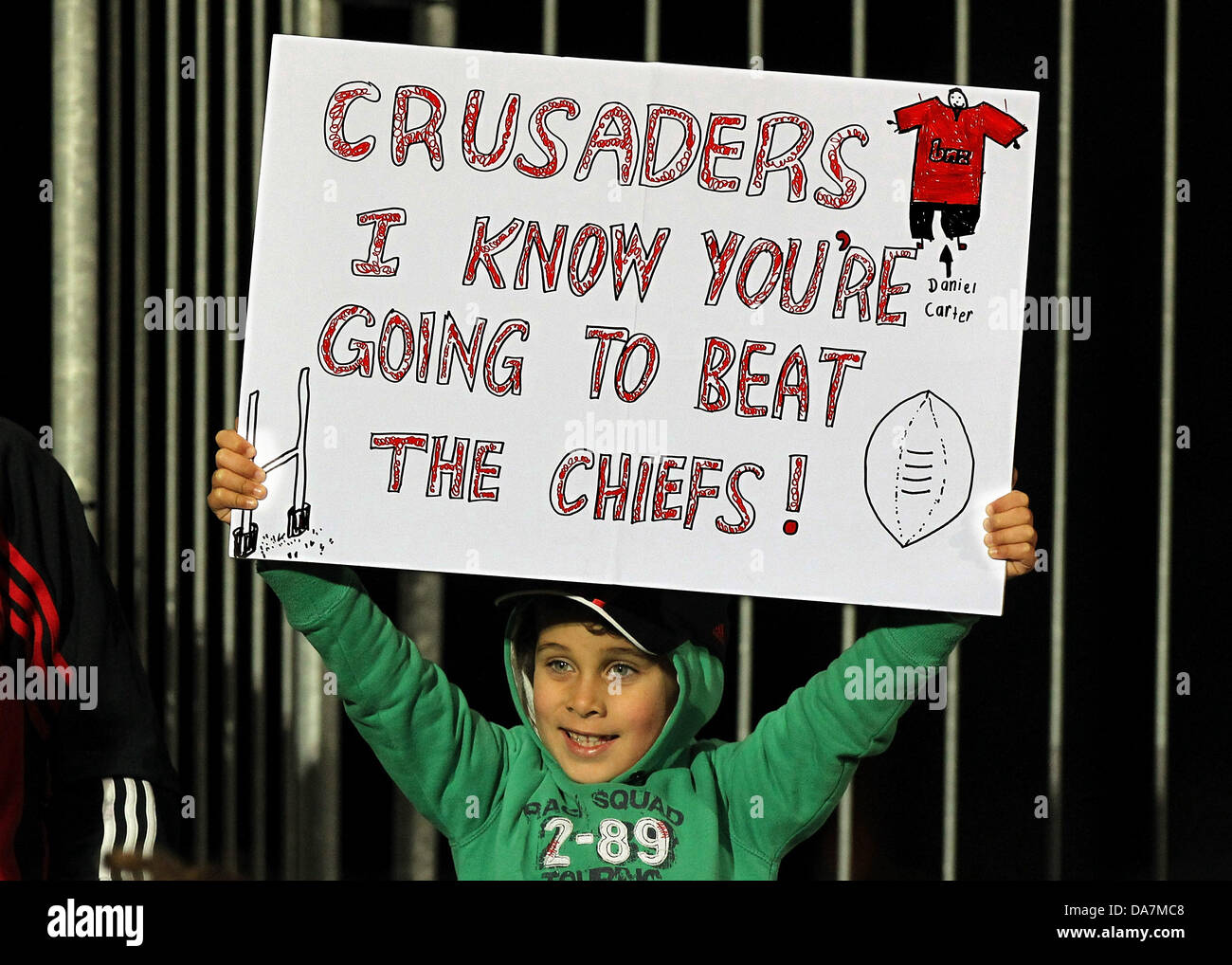 Christchurch, New Zealand. 5th July, 2013. Crusader fans. Crusaders ...