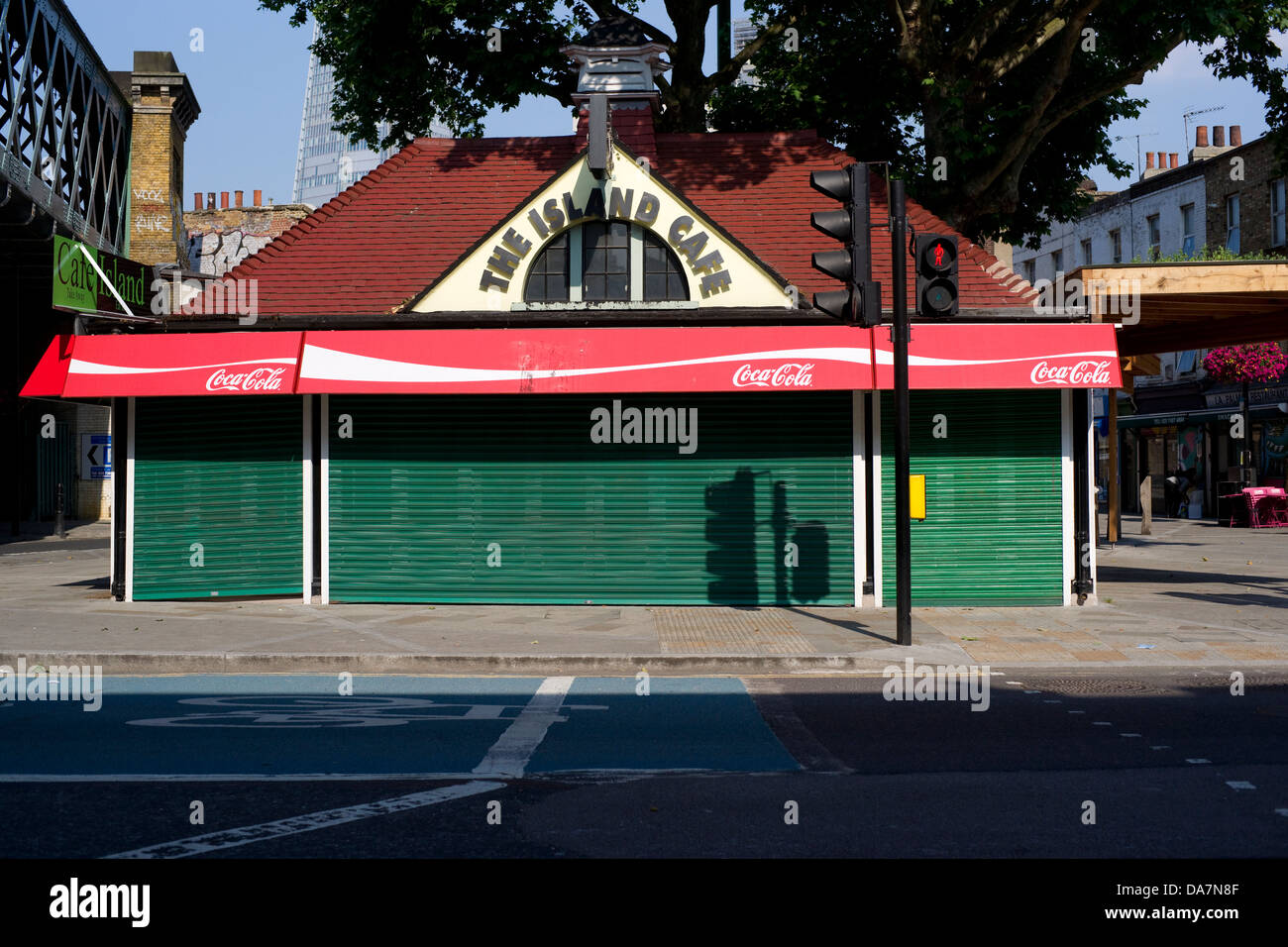 The Island Cafe Stock Photo - Alamy