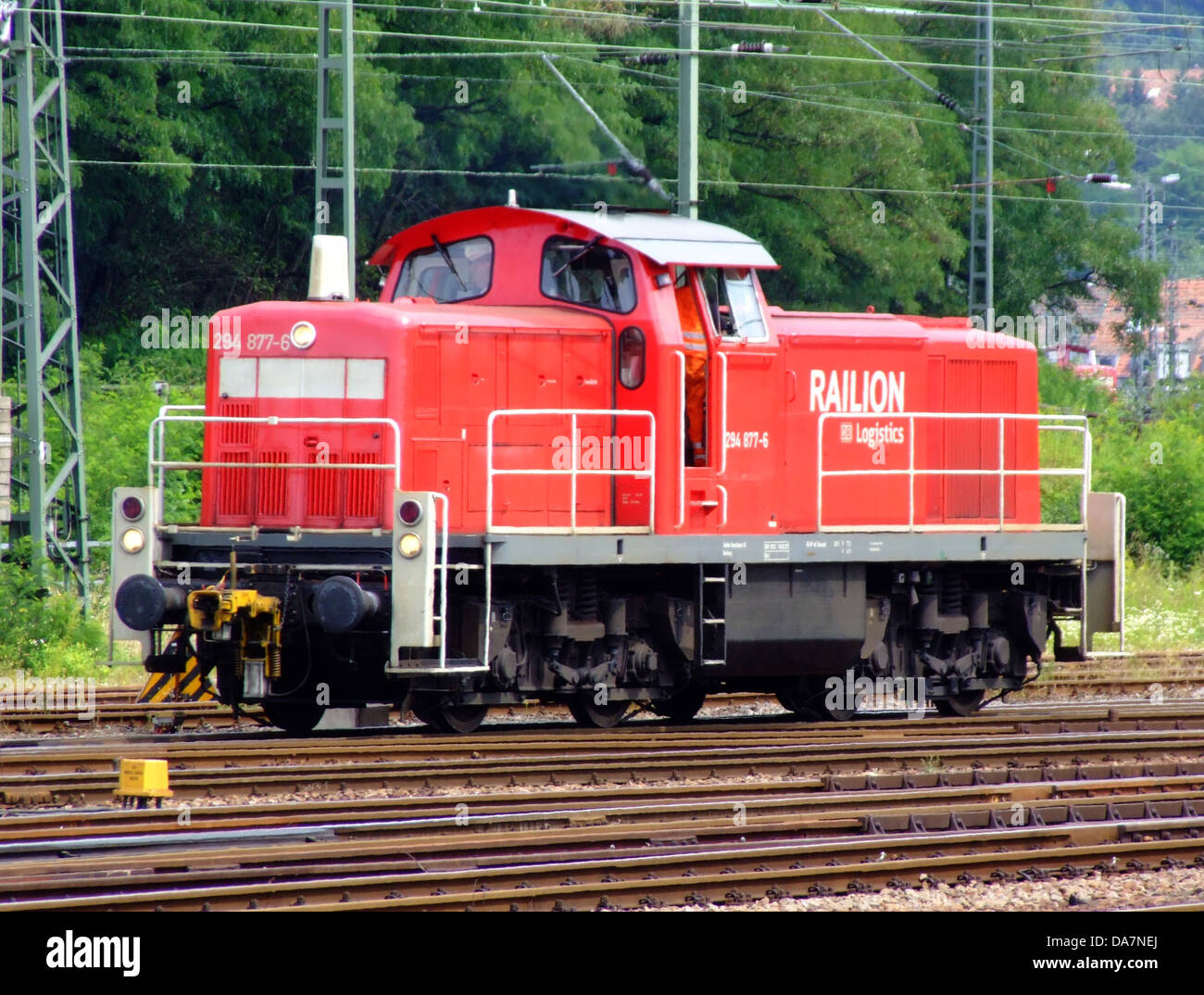 DB 294 877-6, part of Railion Logistics, is a freight locomotive used ...