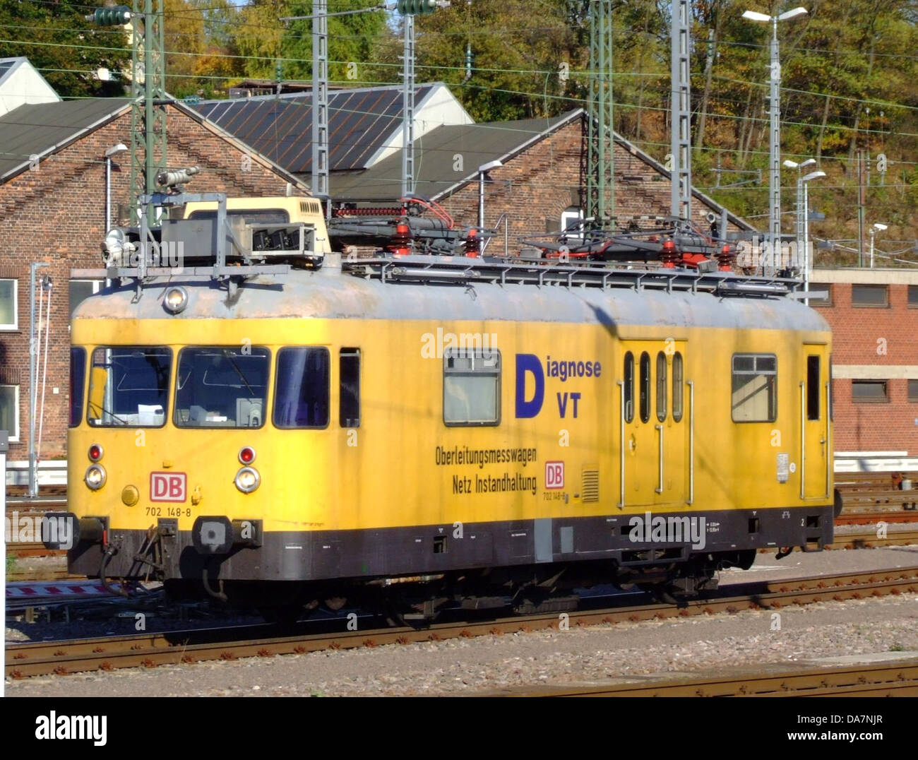 DB 702 148-8 is a German overhead line measurement vehicle, used to ...