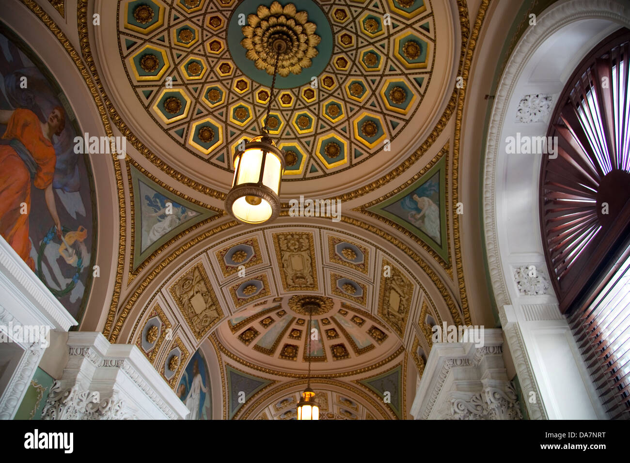 Ceiling inside the Library of Congress Stock Photo - Alamy