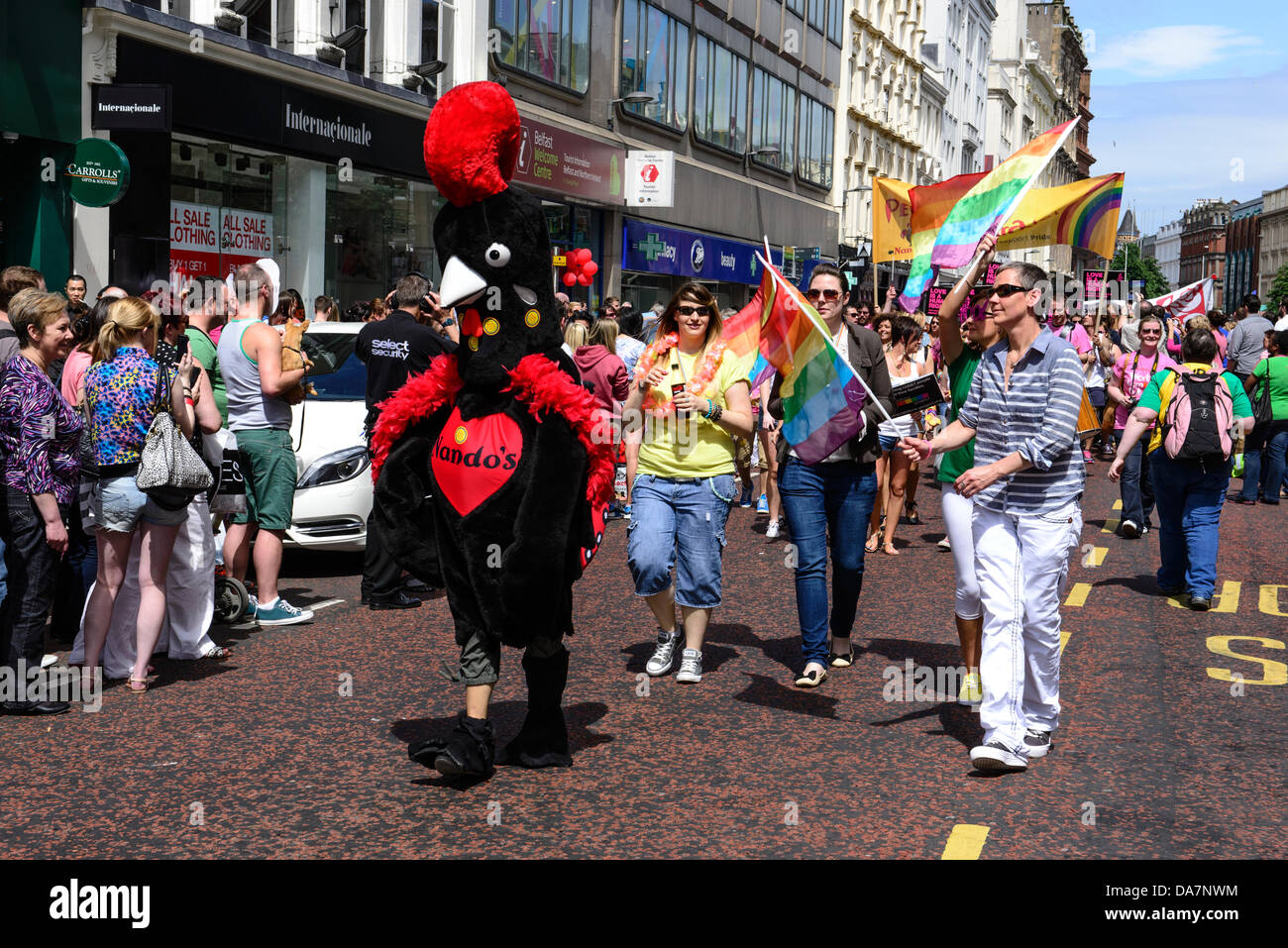 belfast gay pride nortehern ireland 2013 Stock Photo - Alamy