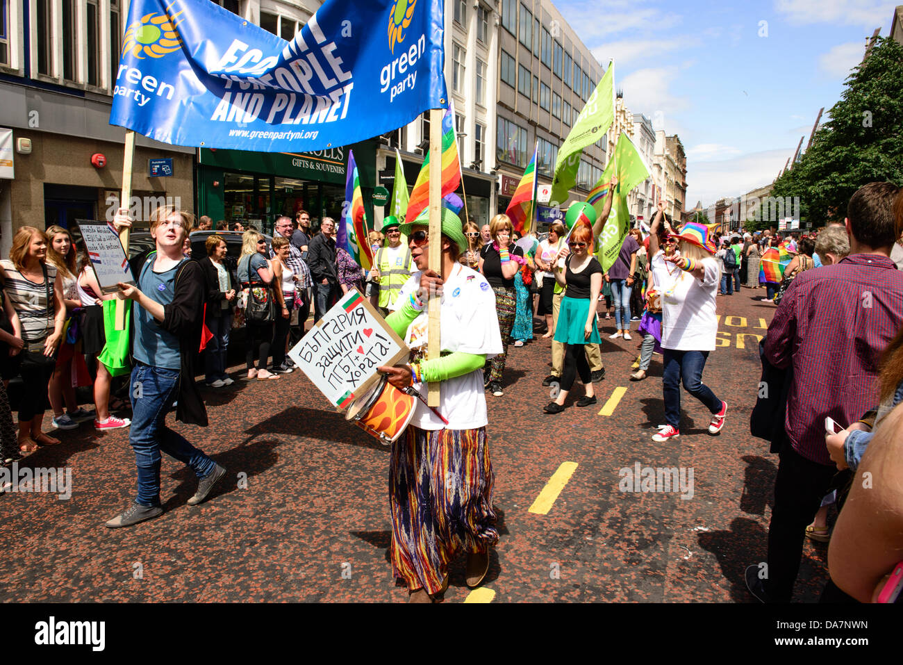 belfast gay pride nortehern ireland 2013 Stock Photo - Alamy