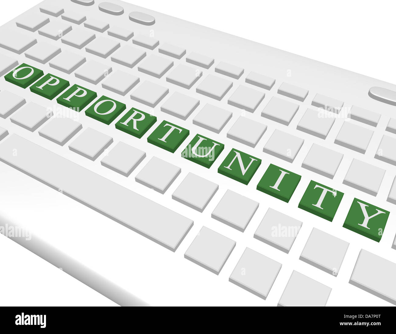 3d Render of a Keyboard Spelling Out Opportunity Stock Photo - Alamy