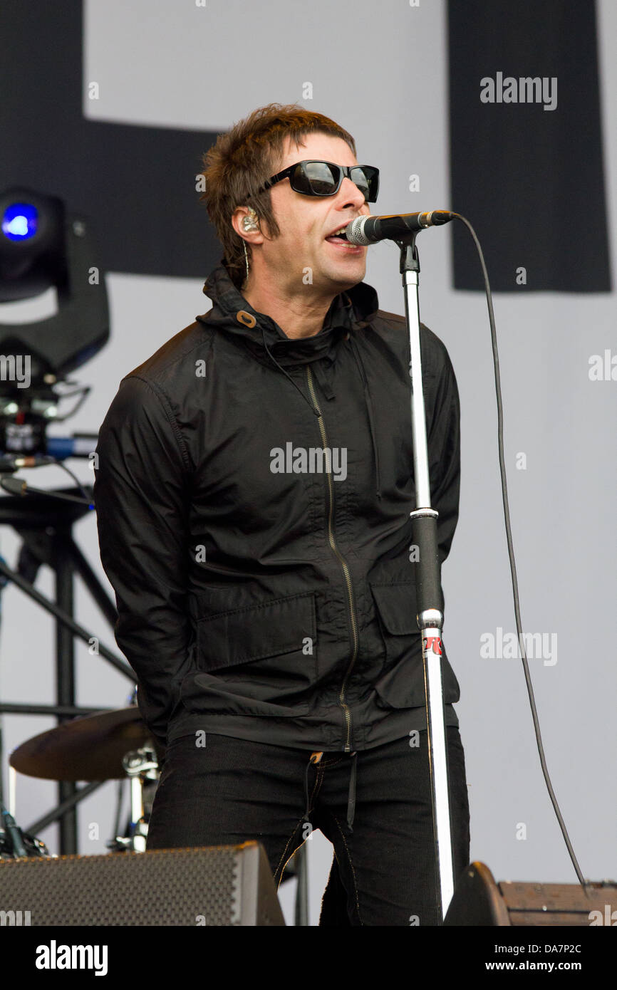 Liam Gallagher's band Beady Eye performing on the Other stage at the ...