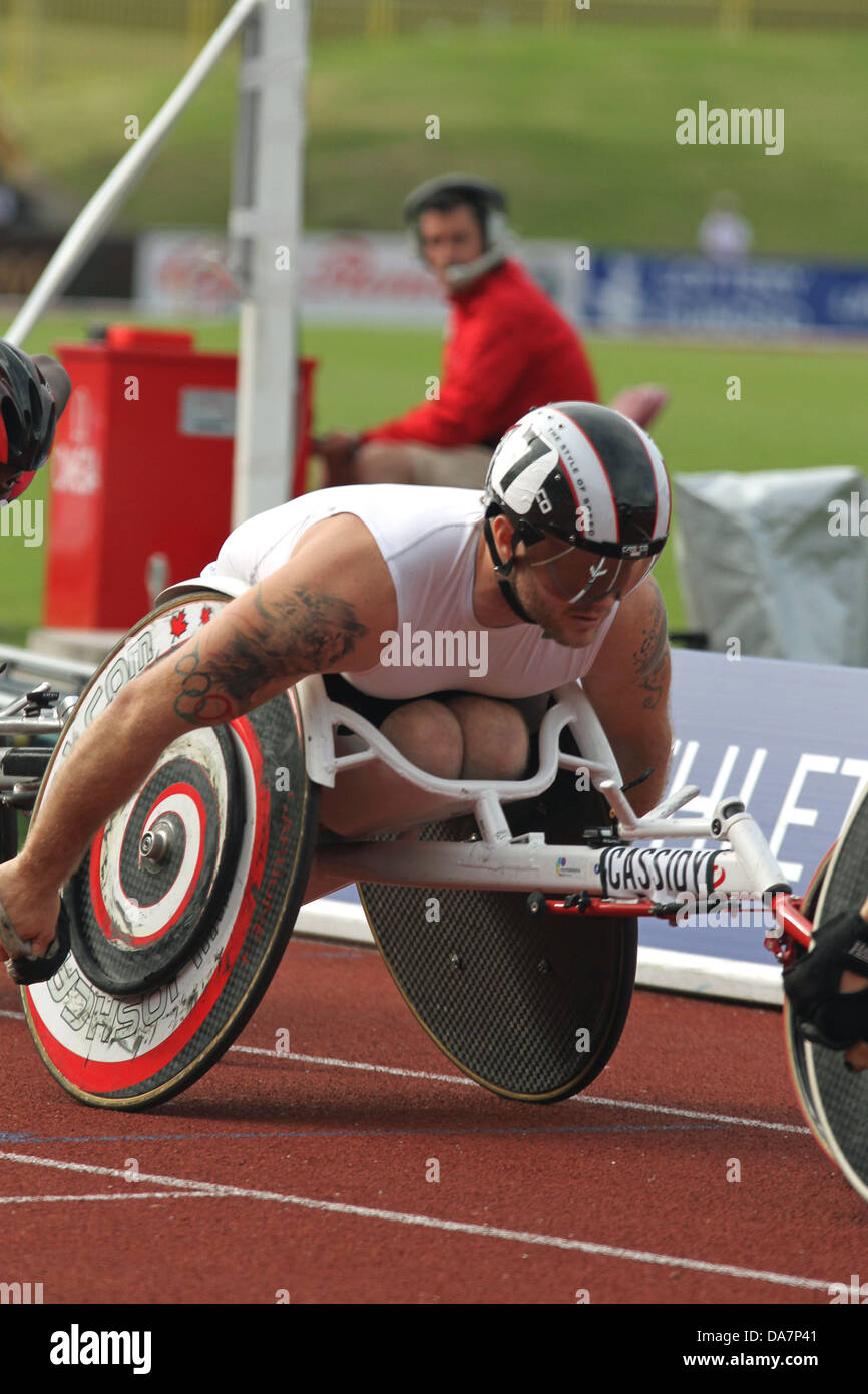 Josh Cassidy (Canada) in the mens T54 mile at the Sainsbury’s IPC ...