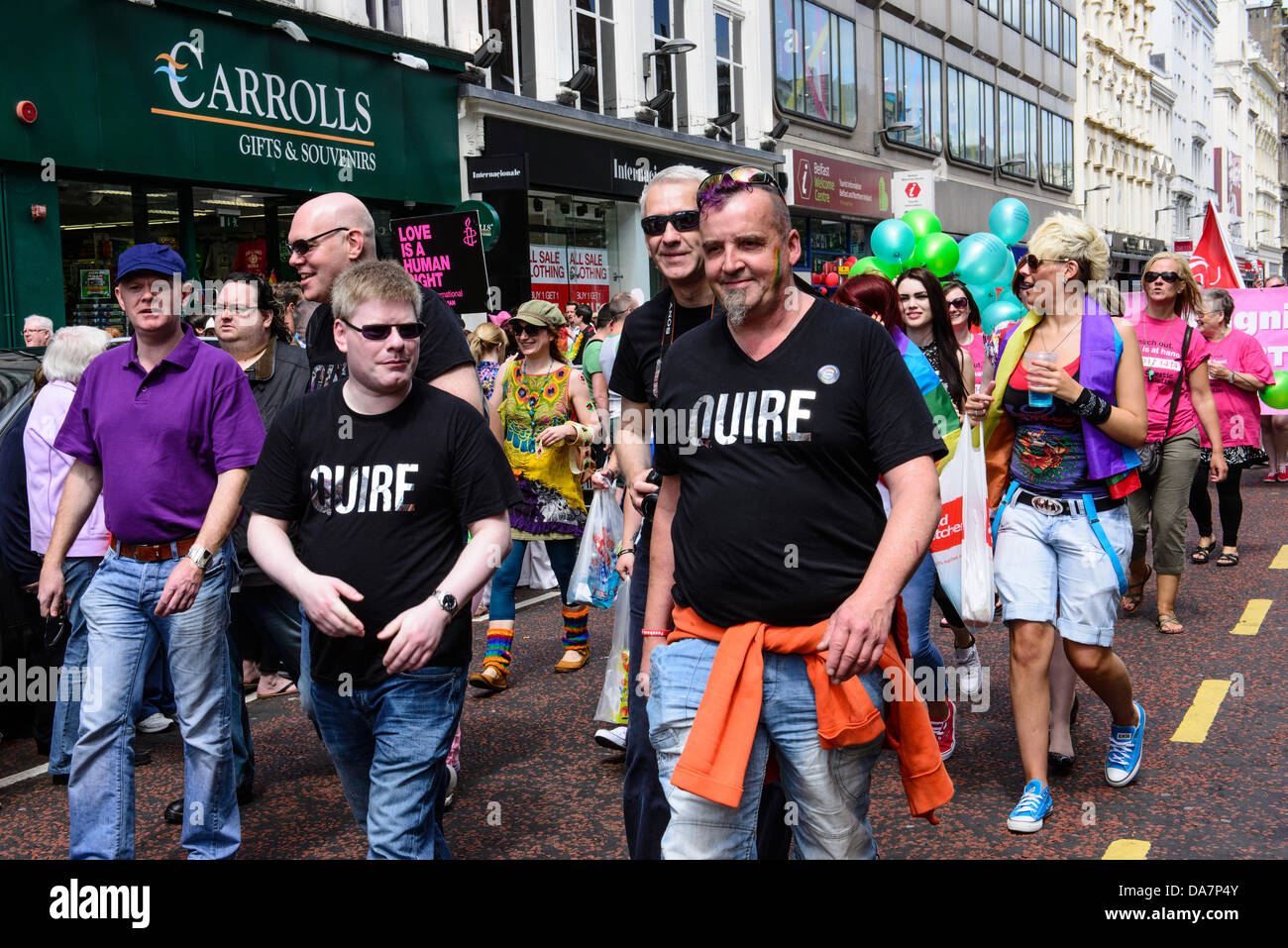 belfast gay pride nortehern ireland 2013 Stock Photo - Alamy