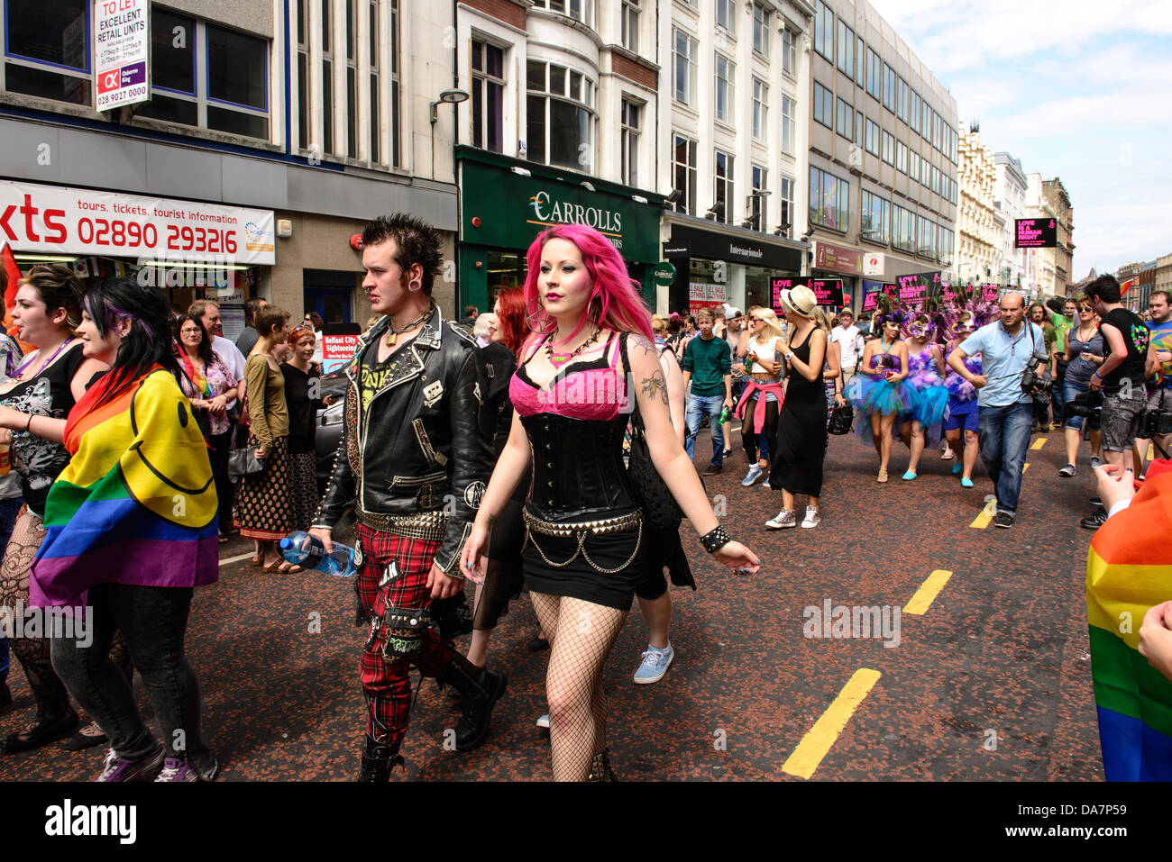 belfast gay pride nortehern ireland 2013 Stock Photo - Alamy