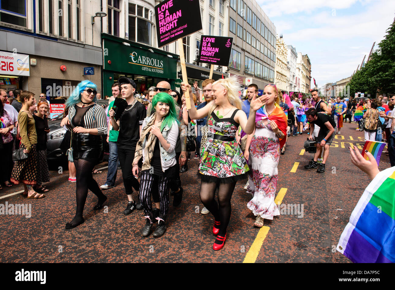 belfast gay pride nortehern ireland 2013 Stock Photo - Alamy