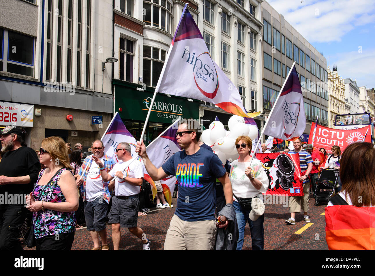 belfast gay pride nortehern ireland 2013 Stock Photo - Alamy